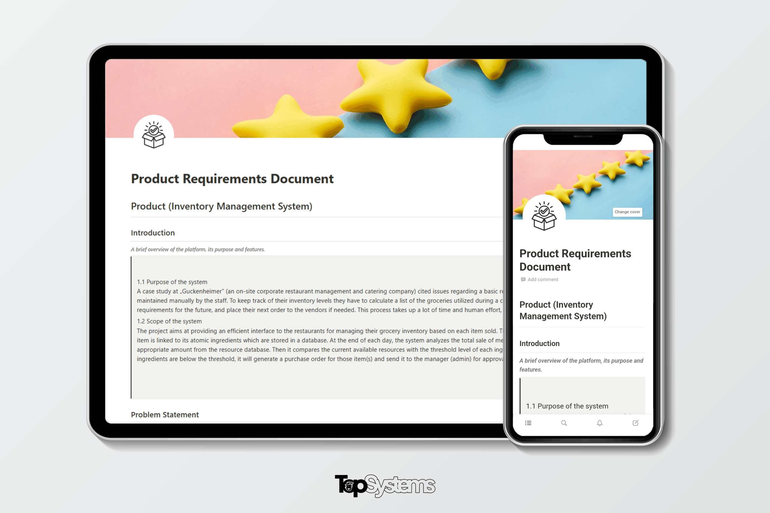 Product Requirements Document Notion Template – TopSystems.io