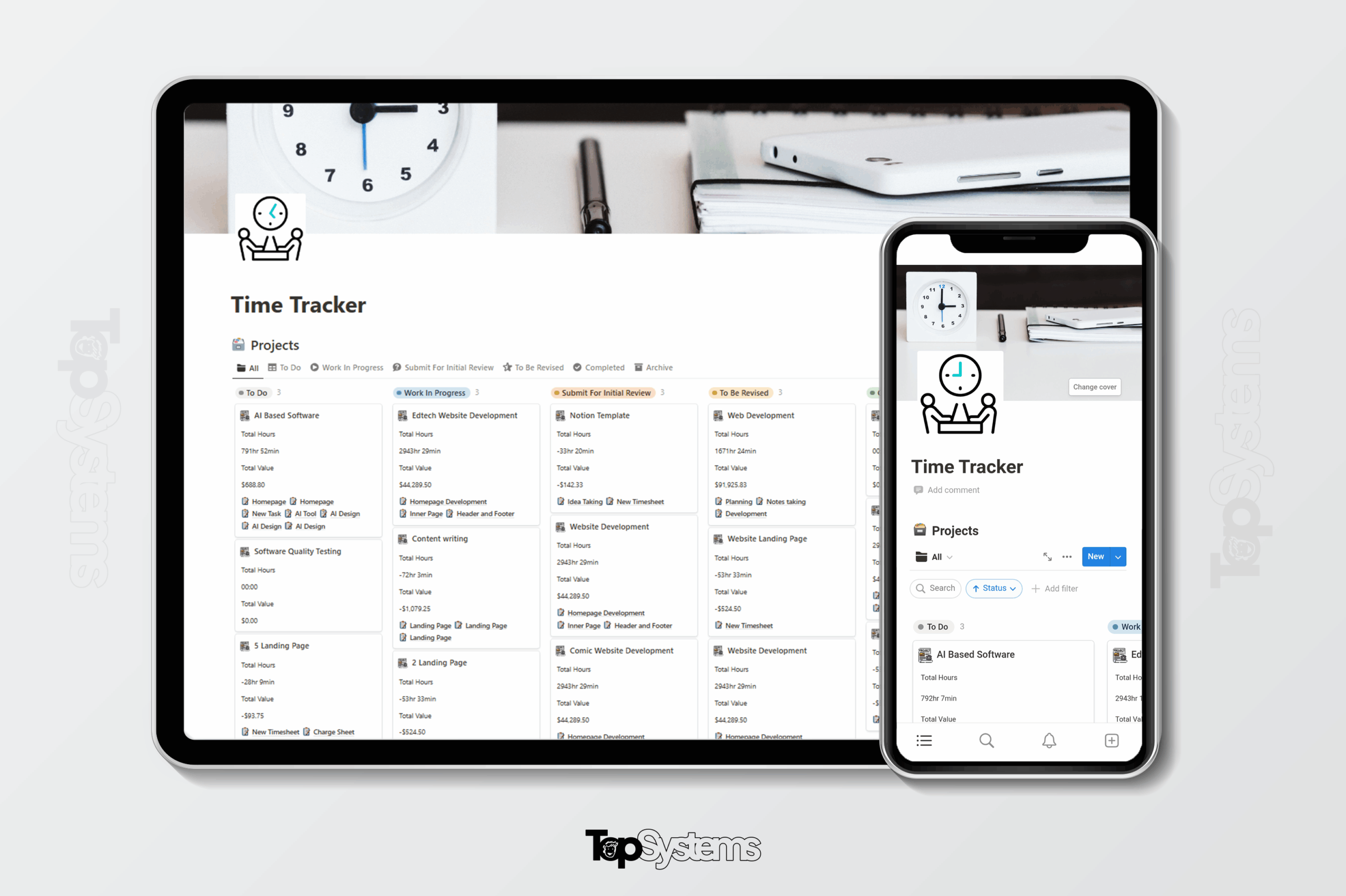 Domain Tracker Notion Template – TopSystems.io
