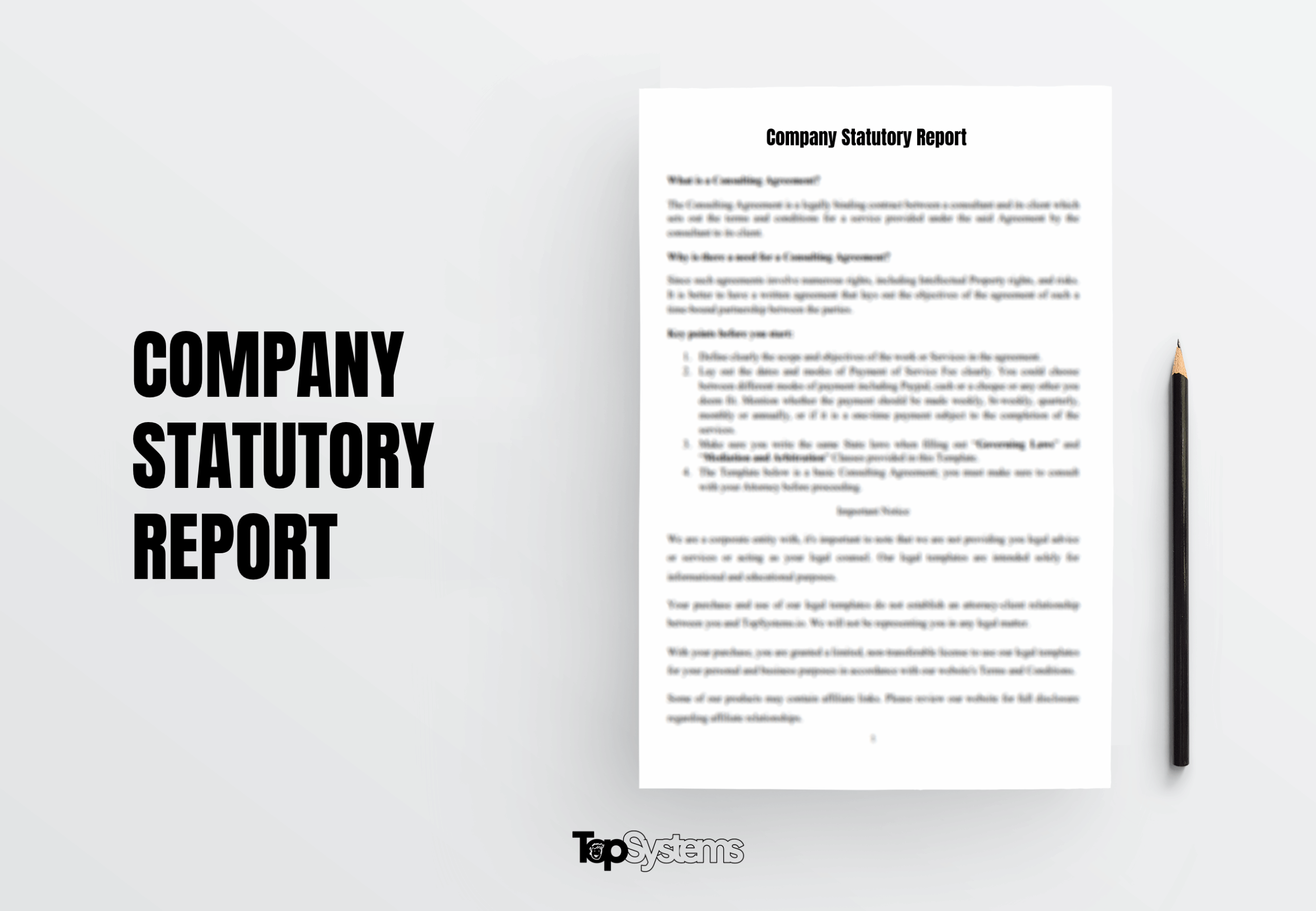 Fortify Your Corporate Governance with the Company Statutory Report ...